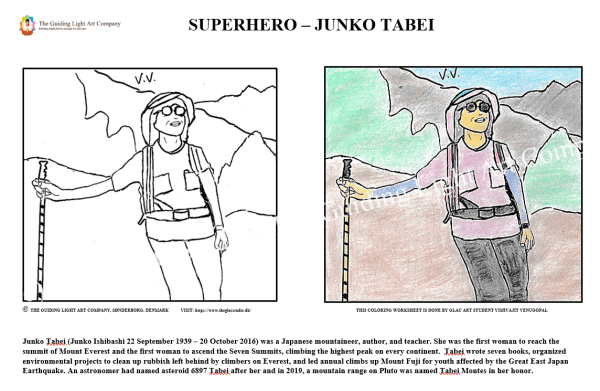 Super Hero - Junko Tabei » The Guiding Light Art Company